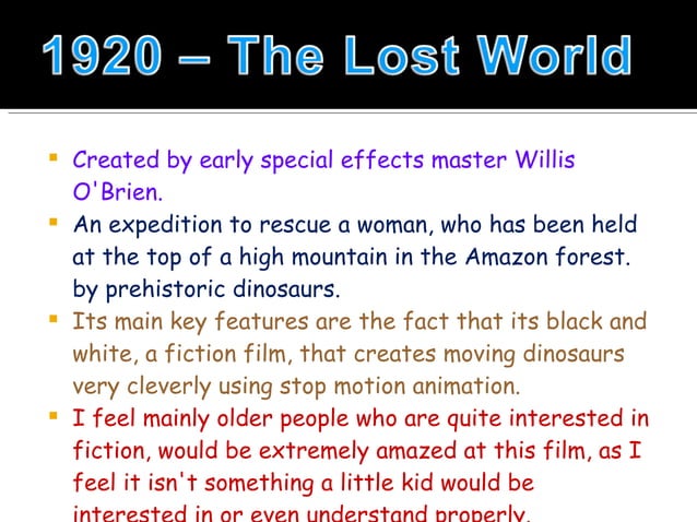 Timeline of Animation | PPT