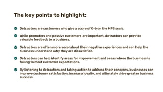 How an NPS Detractor Can Help Your Business | PPT