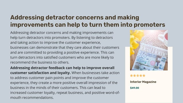 How an NPS Detractor Can Help Your Business | PPT