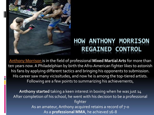 How Anthony Morrison Regained Control | PPT