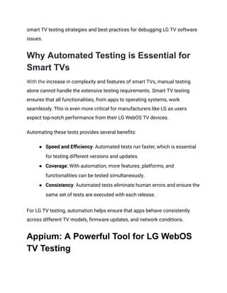 How Appium Automation Improves LG webOS TV Testing.pdf