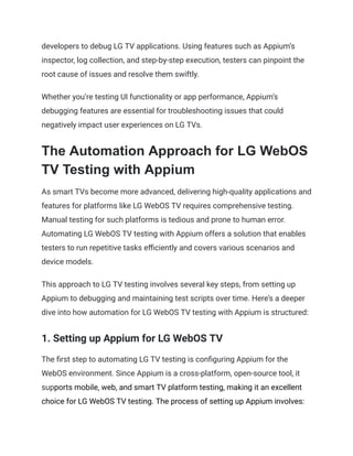 How Appium Automation Improves LG webOS TV Testing.pdf