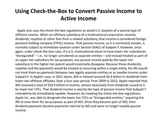 How apple avoid taxes ? | PPTX