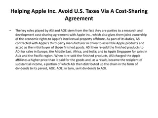 How apple avoid taxes ? | PPTX