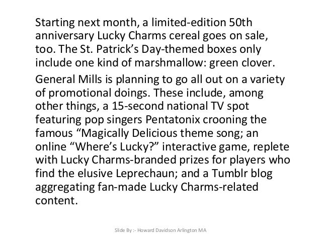 Lucky Charms: Magically Delicious for 50 Years by Howard Davidson