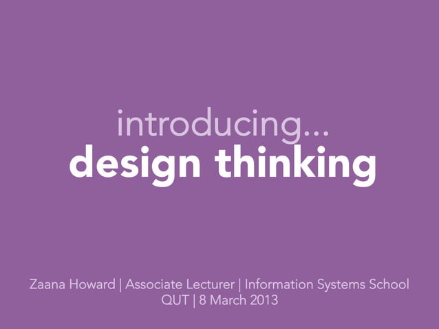 Introducing design thinking | PDF