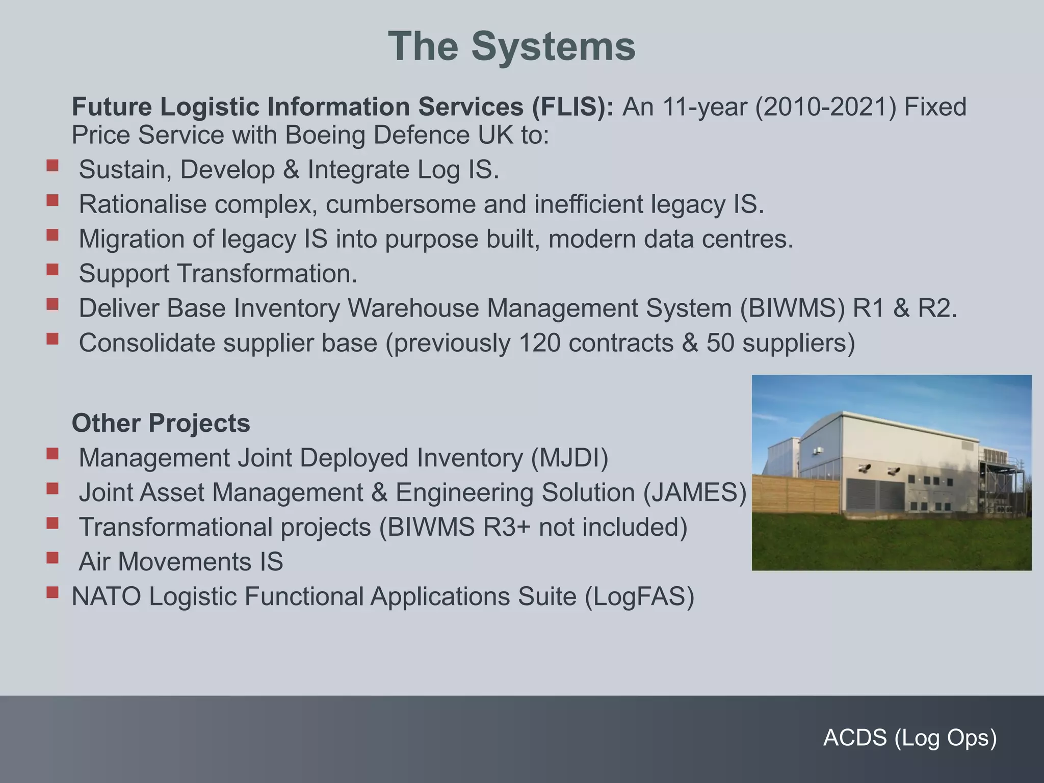 Air Vice-Marshal Graham Howard - Logistics Information | PPT
