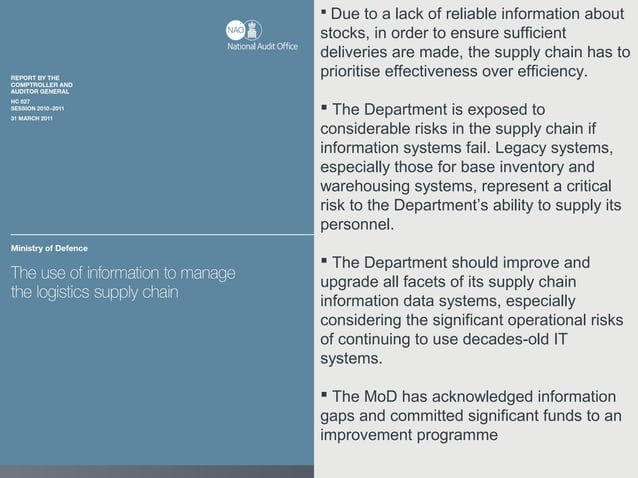 Air Vice-Marshal Graham Howard - Logistics Information | PPT