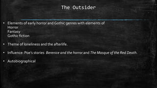 Howard Philips Lovecraft, Lovecraftian elements in populr culture | PPTX