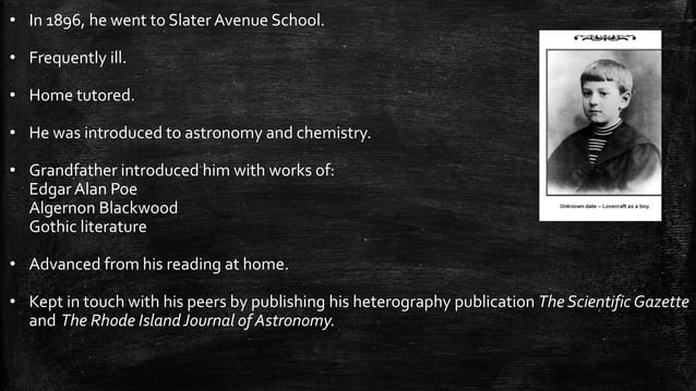 Howard Philips Lovecraft, Lovecraftian elements in populr culture | PPT