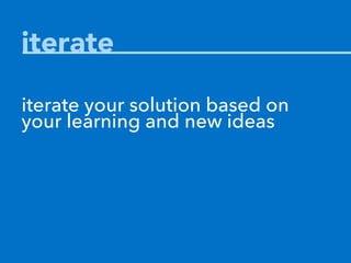 Design thinking for designing and delivering services | PPT