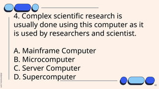 ICT - GRADE 10 - --MODULE 1: QUARTER 1 | PPTX | Laptops | Computing
