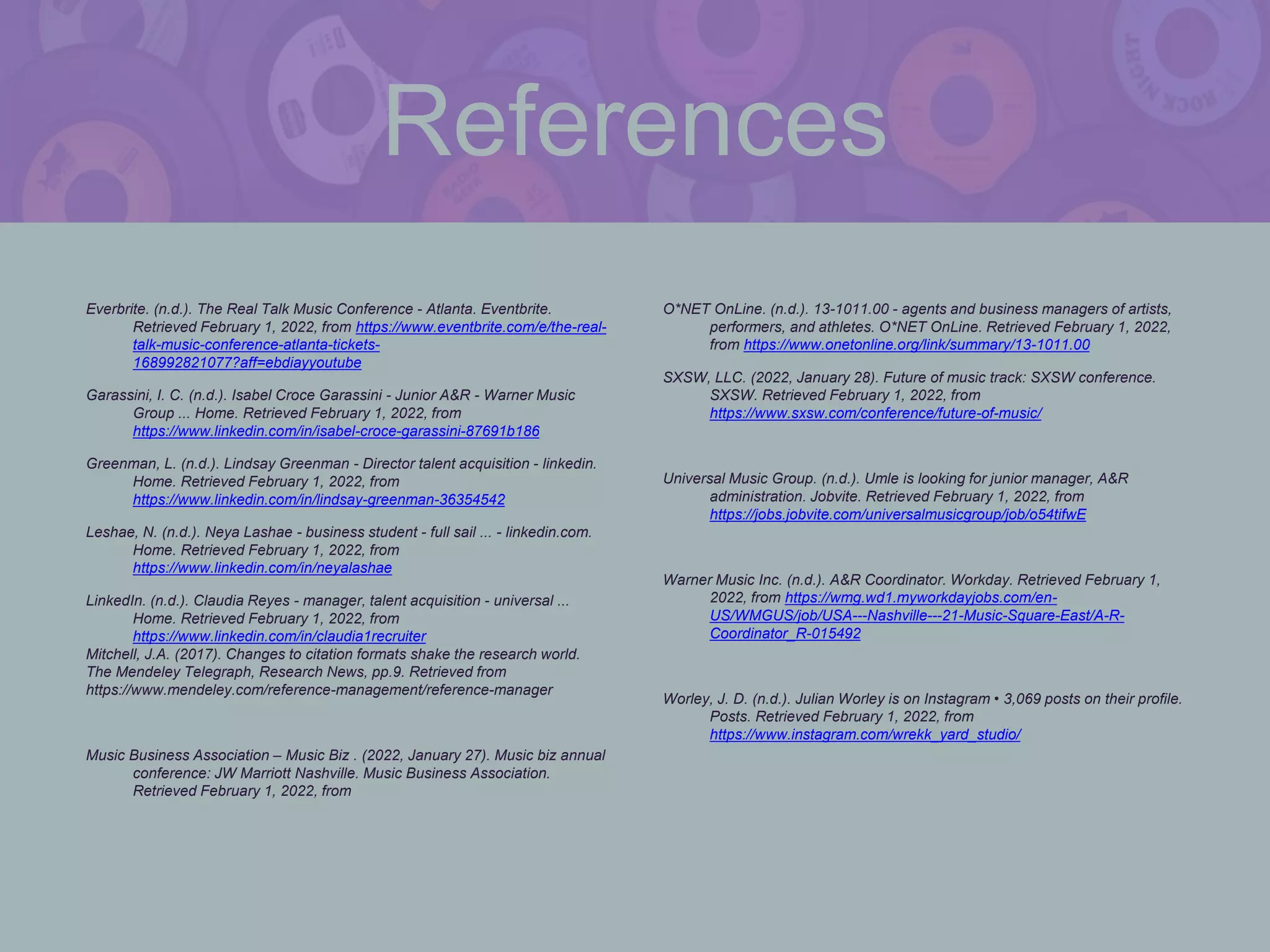 Somalia Howard 's Music Business Portofolio | PPTX | Business ...