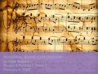 Somalia Howard 's Music Business Portofolio | PPTX