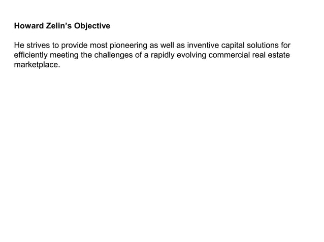 Howard zelin’s - Bio | PPT