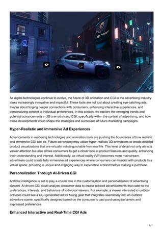 How Are CGI and 3D Animation Different From Each Other? | PDF