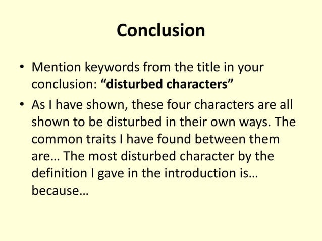 How are disturbed characters presented in shakespeare and | PPT