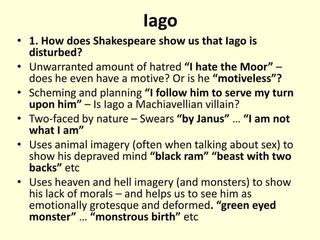 How are disturbed characters presented in shakespeare and | PPT