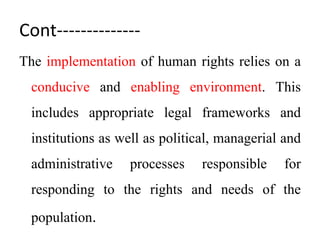 How are good governance and human right linked | PPT