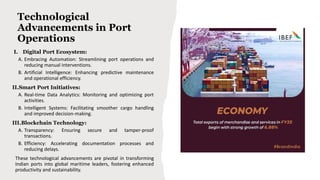 How Are Indian Ports Shaping the Future of Maritime Commerce | PPTX