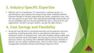 How a Reliable Staffing Solutions Provider in Ontario Can Streamline ...