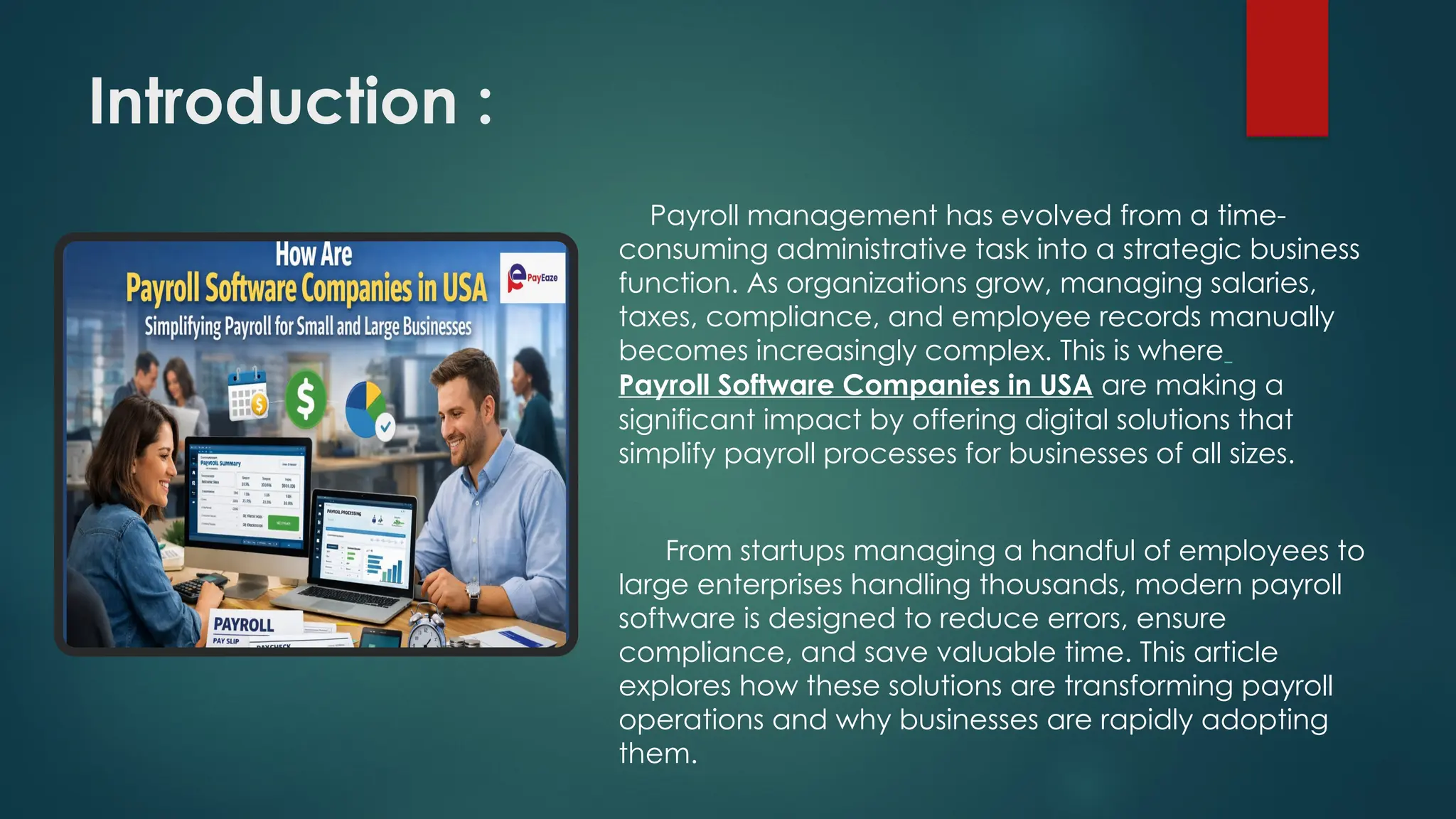 How Are Payroll Software Companies in USA Simplifying Payroll for Small ...