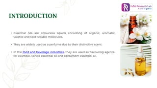 natural essential oils | Food Research Lab | PPT