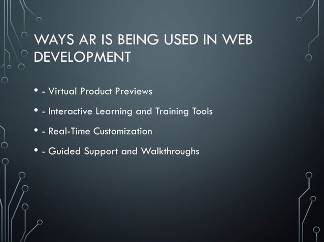 How_AR_is_Used_in_Web_Development. pptx | PPTX