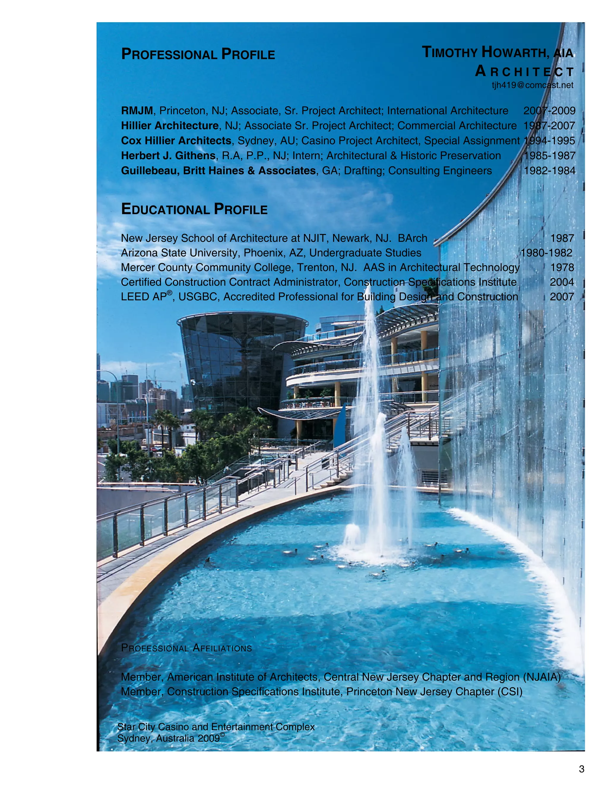 Timothy Howarth Resume | PDF