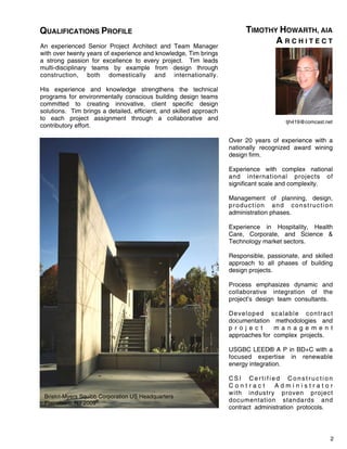 Timothy Howarth Resume | PDF