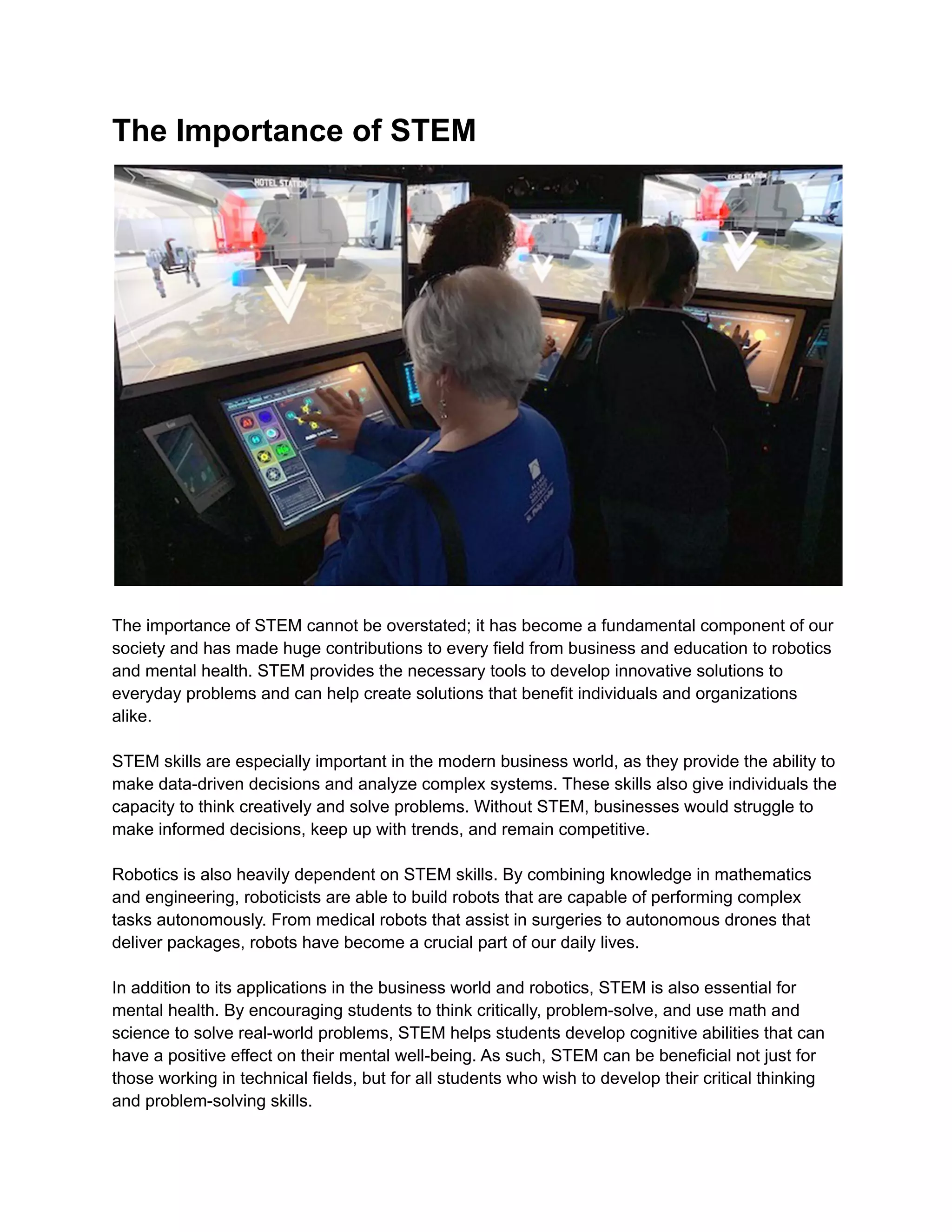 How Artificial Intelligence (AI) and Stem are Shaping Our Future.pdf