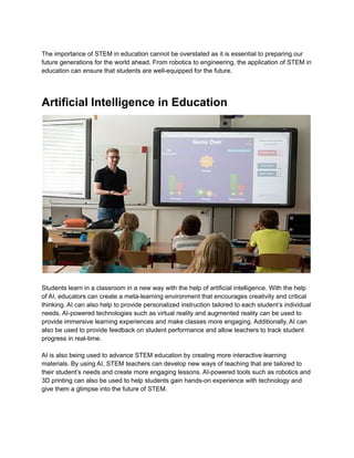 How Artificial Intelligence (AI) and Stem are Shaping Our Future.pdf