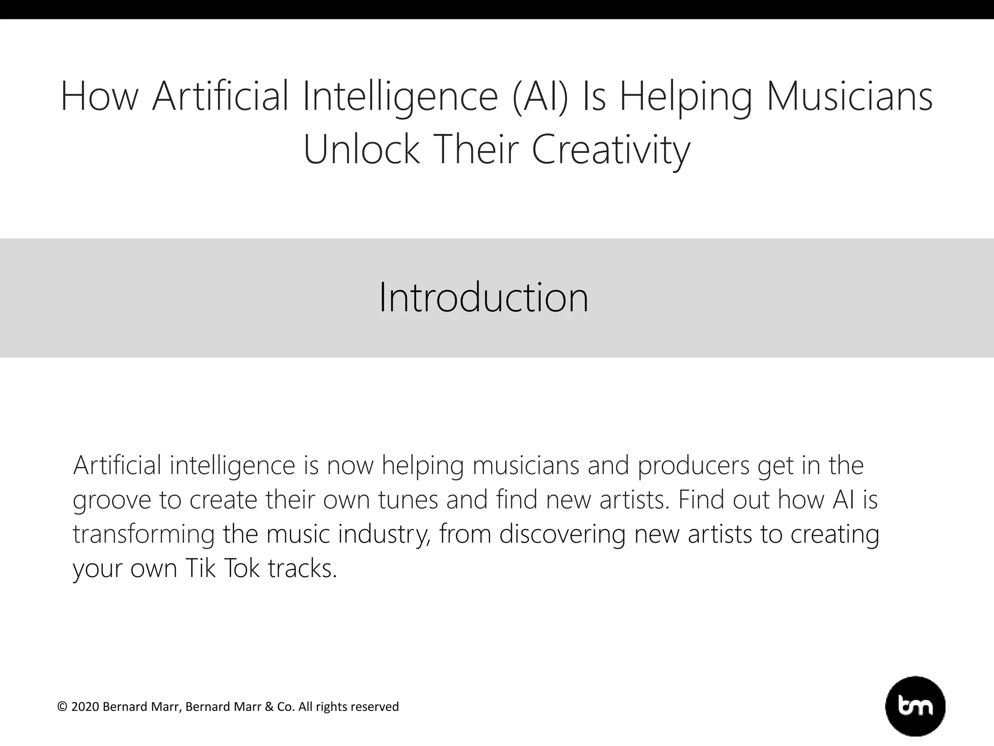 How Artificial Intelligence (AI) Is Helping Musicians Unlock Their ...