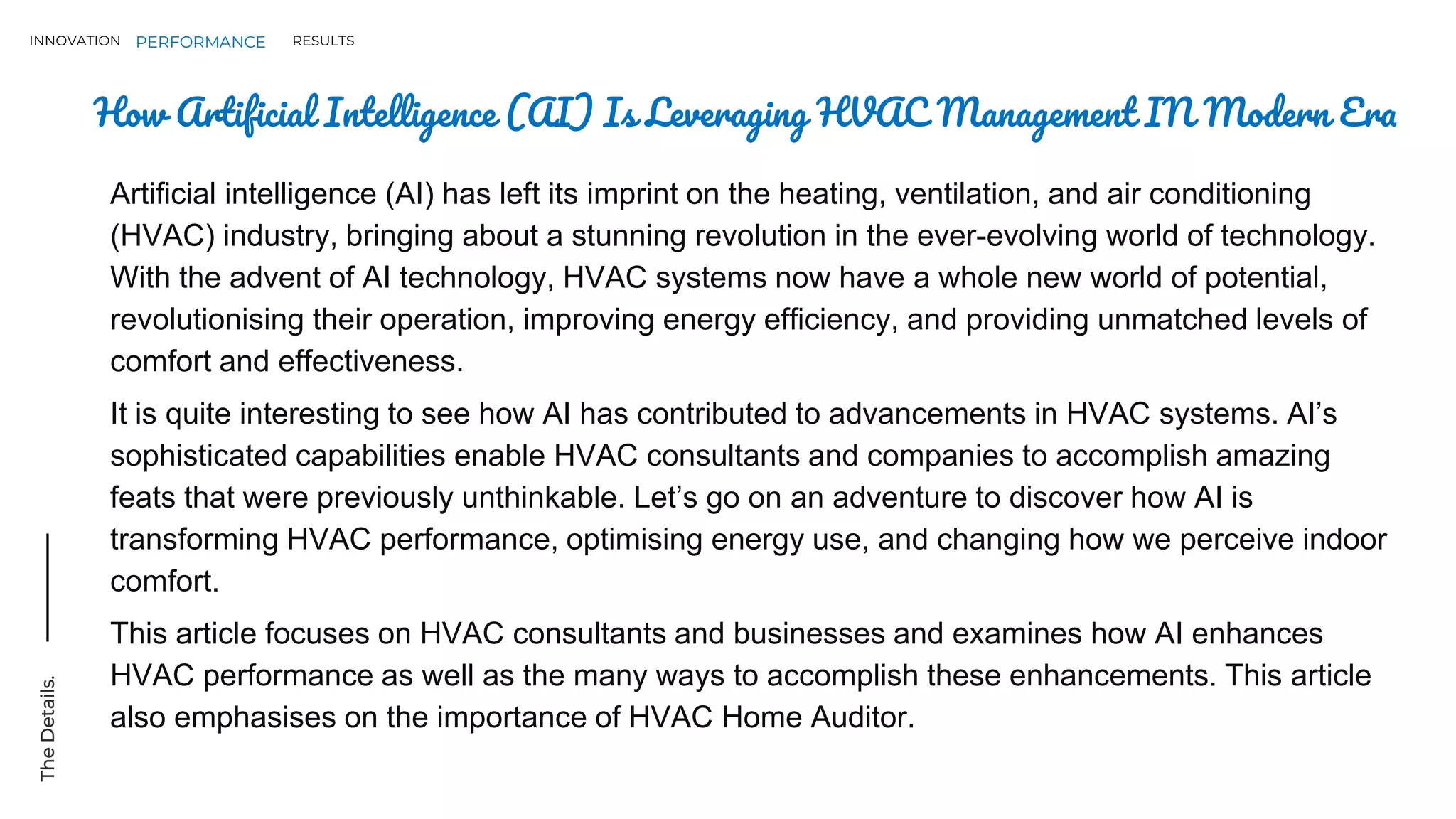 How Artificial Intelligence (AI) Is Leveraging HVAC Management IN ...