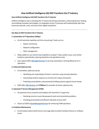 How Artificial Intelligence (AI) Will Transform the IT Industry.pdf