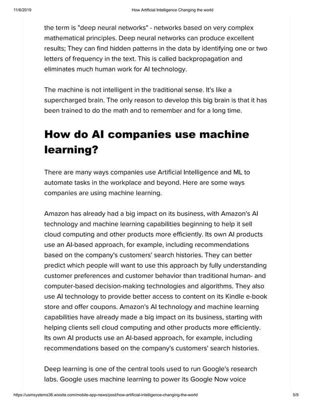 How artificial intelligence changing the world | PDF | Technology Industry | Industries