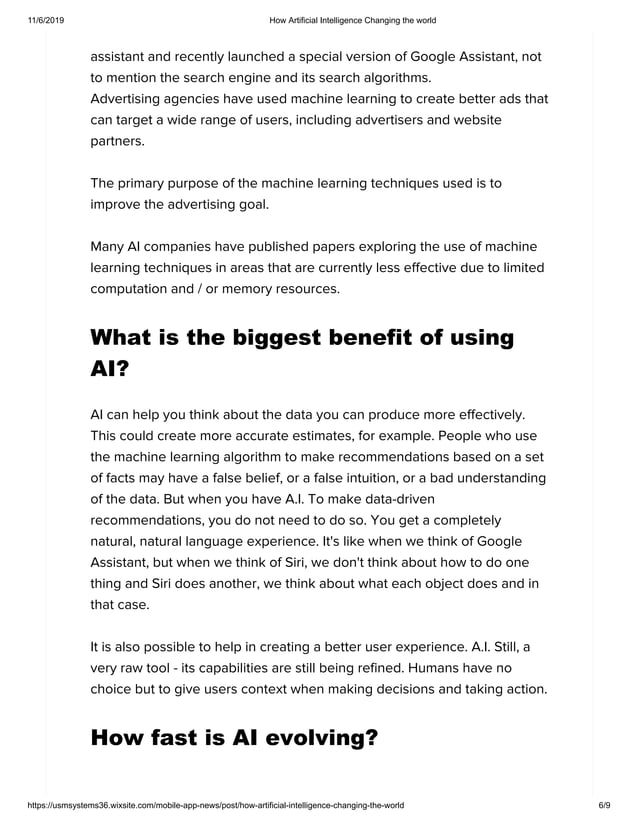 How artificial intelligence changing the world | PDF | Technology Industry | Industries