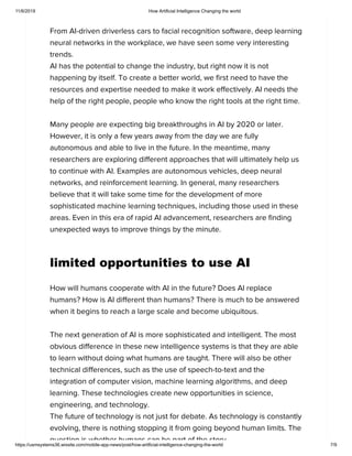 How artificial intelligence changing the world | PDF