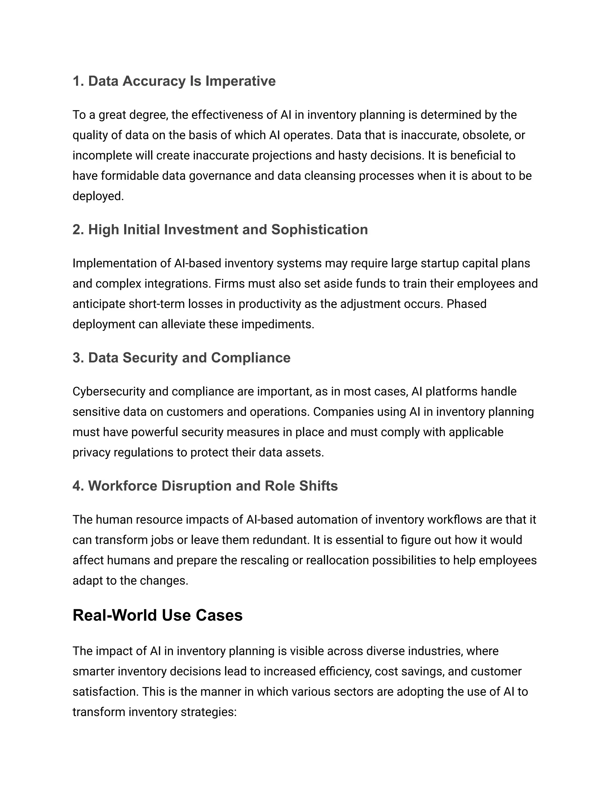 How Artificial Intelligence Enhances Inventory Planning and Efficiency ...