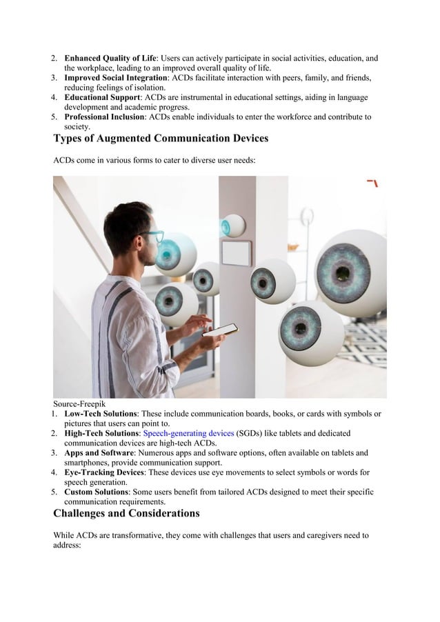 How Augmented Communication Devices Could Enhance Connectivity? | Enterprise Wired | PDF