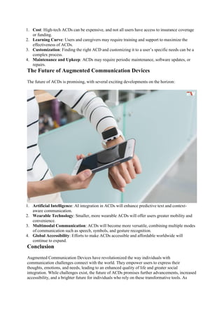 How Augmented Communication Devices Could Enhance Connectivity? | Enterprise Wired | PDF
