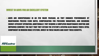 How Automatic Balancing Valves Optimise Performance in FCU.pptx