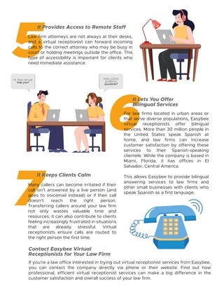 How a virtual receptionist benefits your law firm | PDF