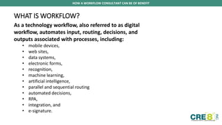 How A Workflow Consultant Can Be Of Benefit | PPT