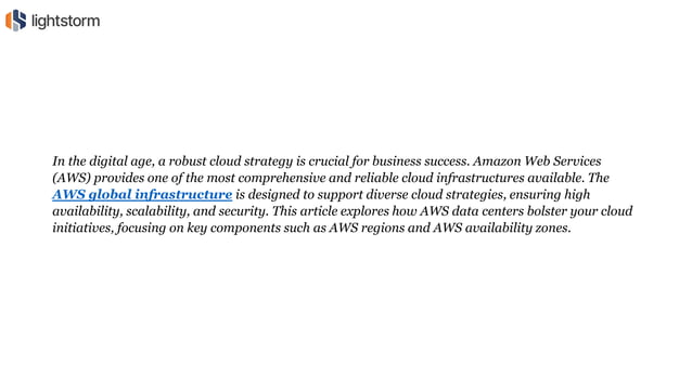 How AWS Global Infrastructure Supports Your Cloud Strategy.pptx | Cloud Computing | Internet