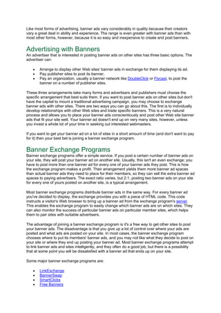 How banner ads work | PDF