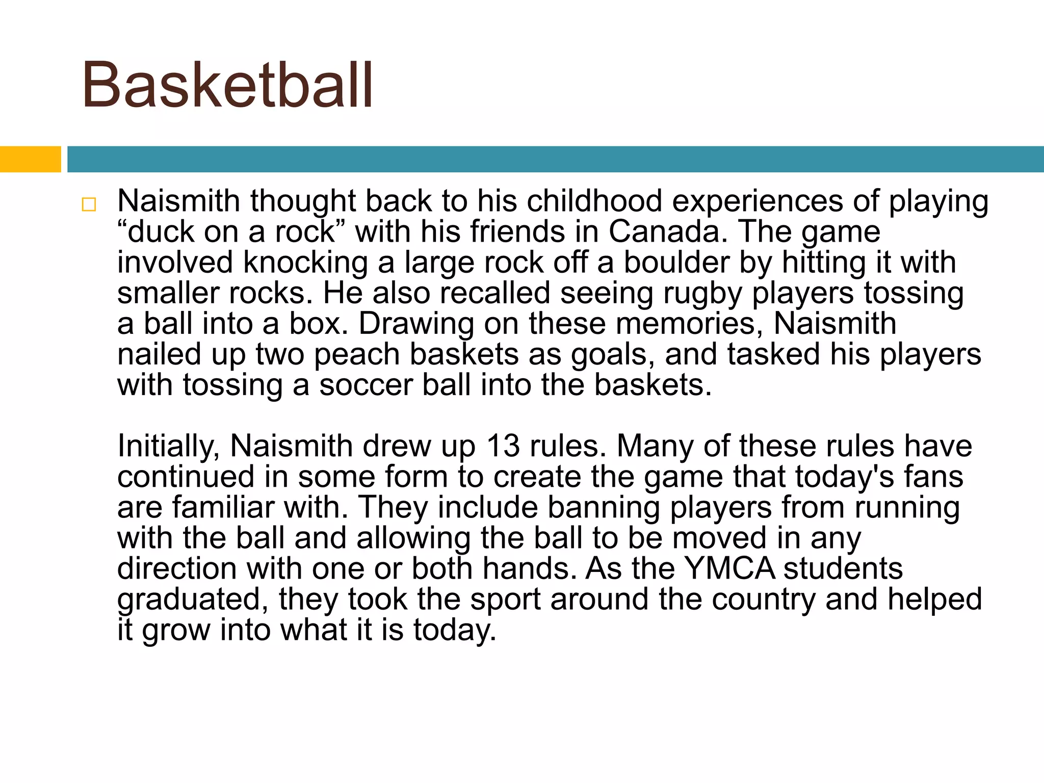 How Basketball Was Invented | PPT