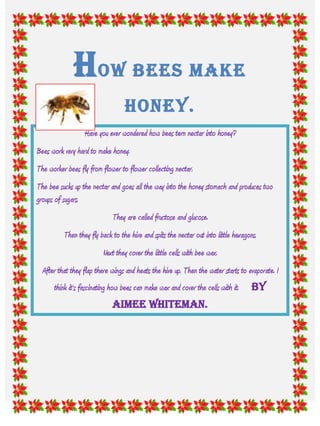 How bees make honey aimee | DOCX