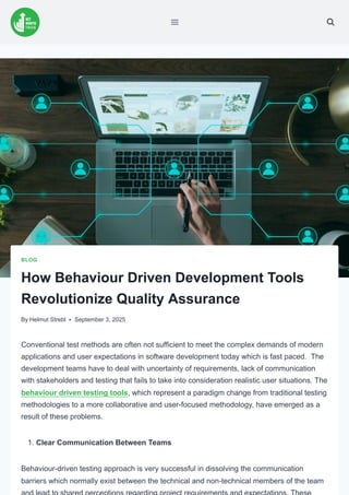How Behaviour Driven Development Tools Revolutionize Quality Assurance.pdf