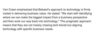 How Bekaert leverages digital to go beyond steel.pptx